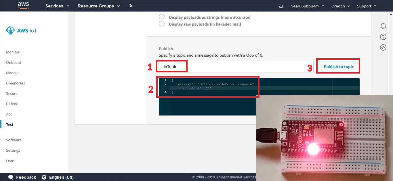 Controlling Led From Aws Using Nodemcu And Arduino Ide Electronics Innovation