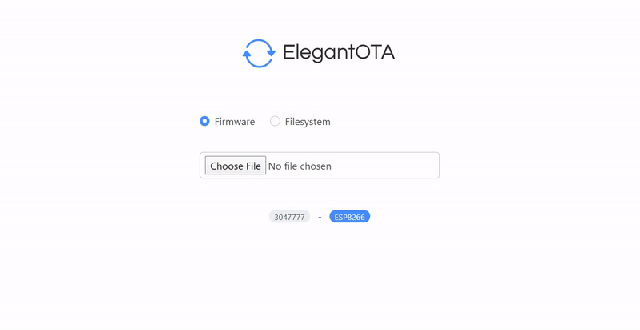 Esp8266 Ota Over The Air Firmware Updates Using Asyncelegantota Arduino Library Electronics