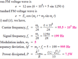 Solved Problems On Modulation And Demodulation Electronics Post