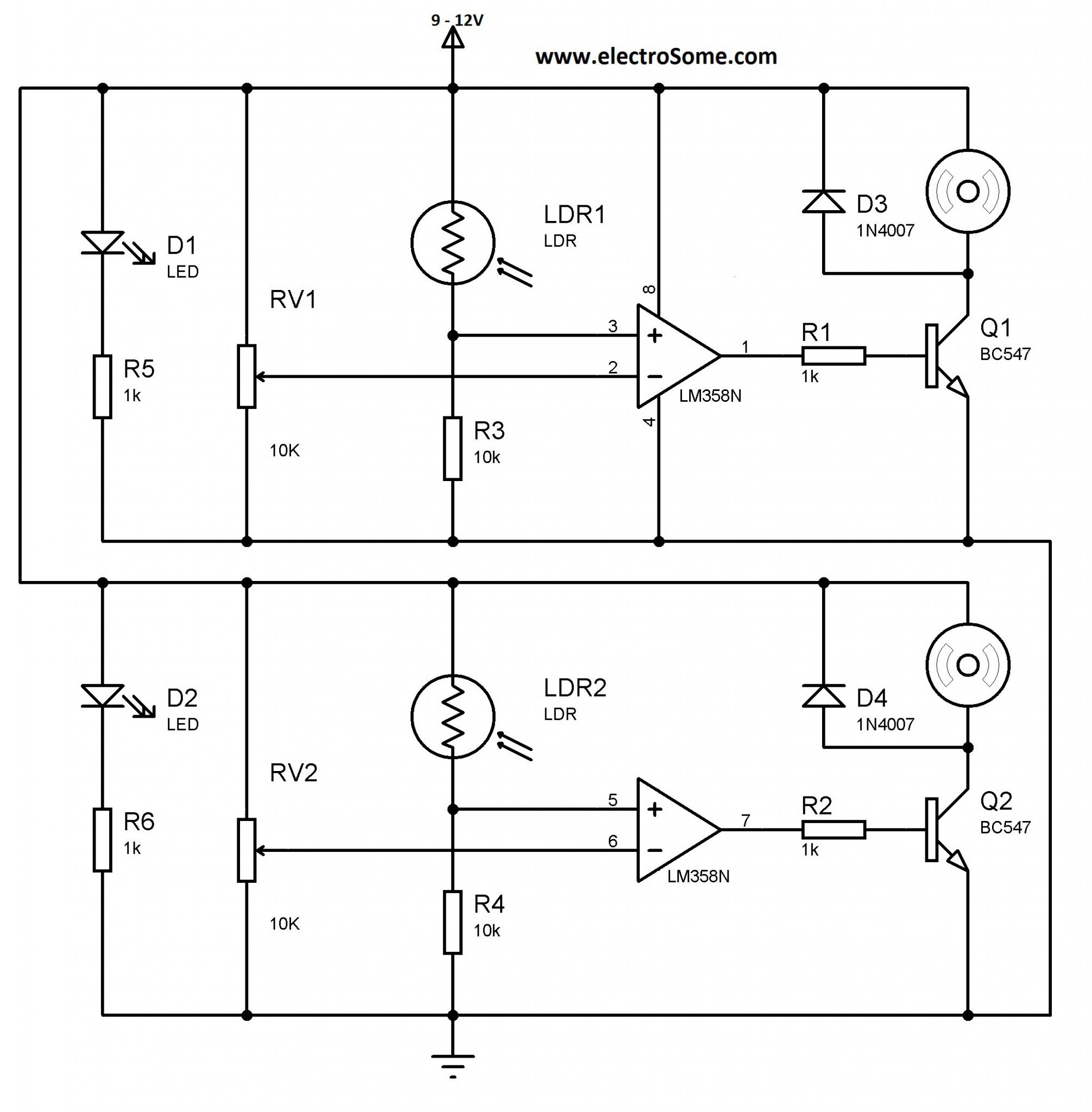 Line Follower Robot Circuit Diagram Using Microcontrollers And Arduino