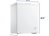 5 0 Cu Ft Chest Freezer White Ecf50md1bw Element Electronics