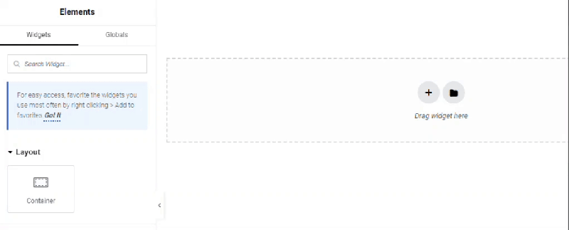 Unable To See Or Use New Container Element In Editor Errors Issue - Light Designs - Elegant Full HD Collection