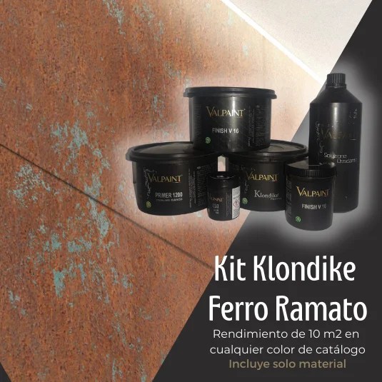 Kit de productos para aplicar Klondike Ferro 10 m2 (cualquier color)