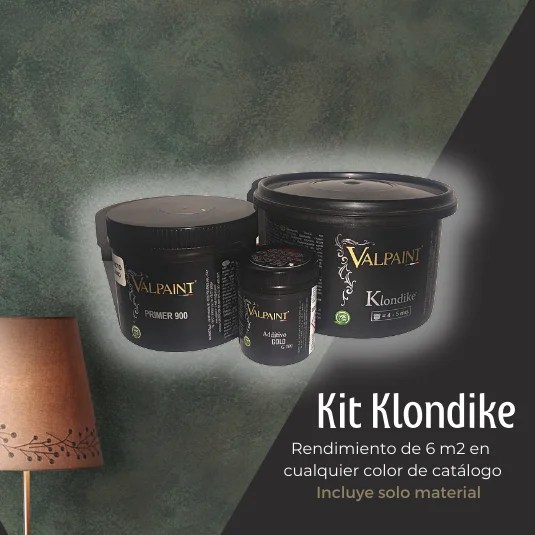 Kit de productos para aplicar Klondike 6 m2 (cualquier color)