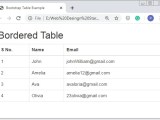 Bootstrap Table Classes