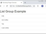 Bootstrap List Groups