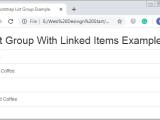 Bootstrap List Groups