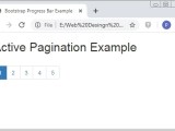 Bootstrap Pagination