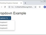 Bootstrap Dropdowns