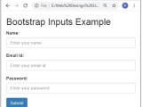 Bootstrap Form Inputs