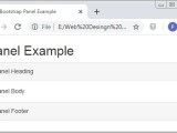 Bootstrap Panels