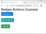 Bootstrap 4 Badges