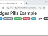Bootstrap 4 Badges