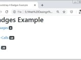 Bootstrap 4 Badges