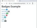 Bootstrap 4 Badges