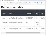 Bootstrap 4 Tables