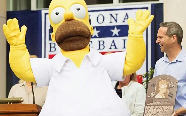 Homero Simpson entra al Salón de la Fama del Béisbol ⚾