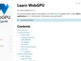With Wgpu Native ёяяаwip Learn Webgpu For C Documentation