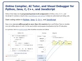 Python Tutor Ai Tutor And Visual Debugger For Programming Languages