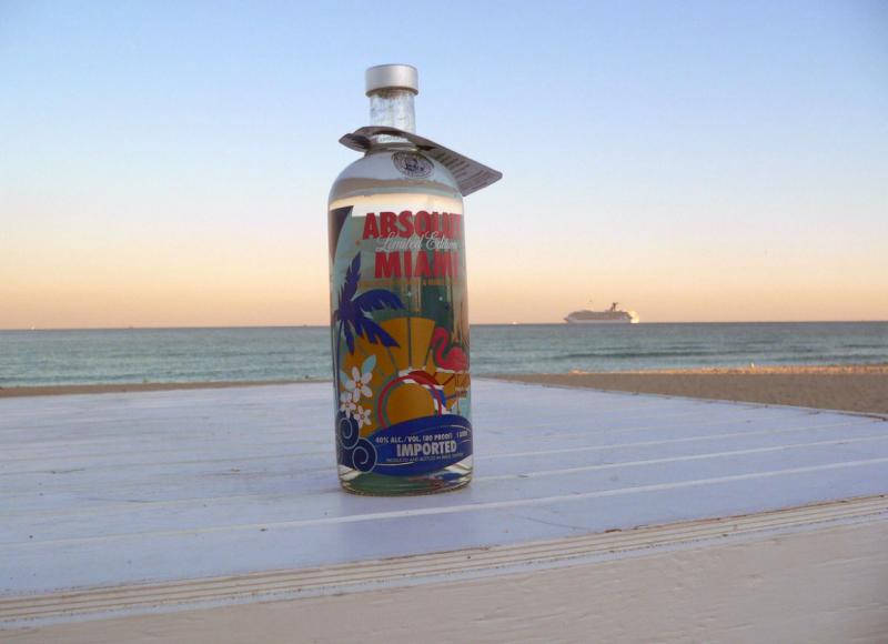 Vodka Absolut: empaque, Miami