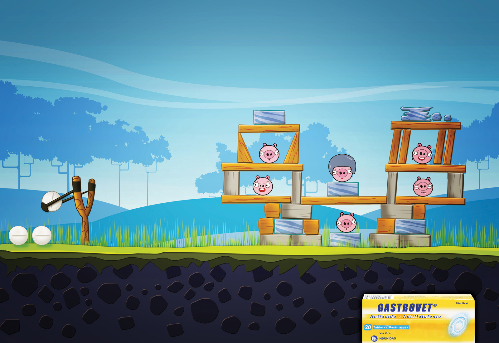 Gastrovet: Campaña inspirada en los Angry Birds