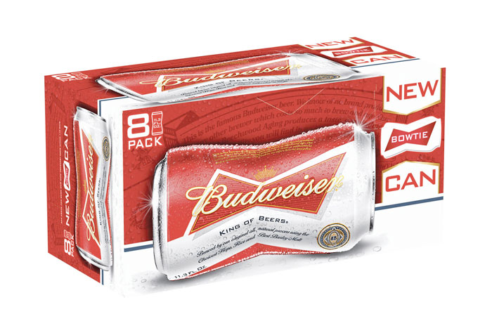 Budweiser nueva lata estilizada