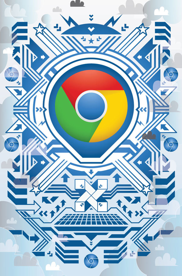 Junichi Tsuneoka: posters geométricos de Google