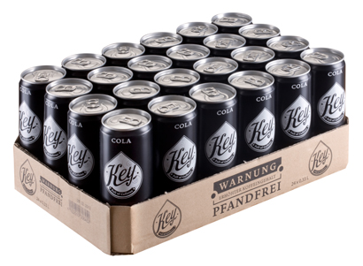 Key cola: empaque elegante y minimalista