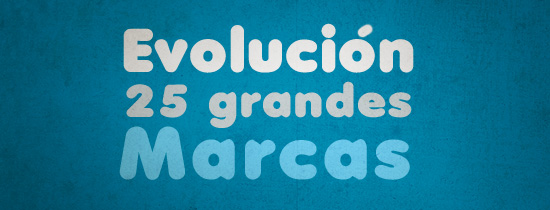 Evolución de 25 grandes marcas