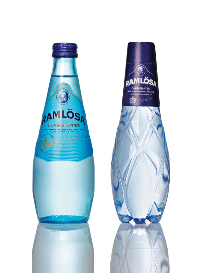 Ramlosa, agua mineral: transforma su botella premium