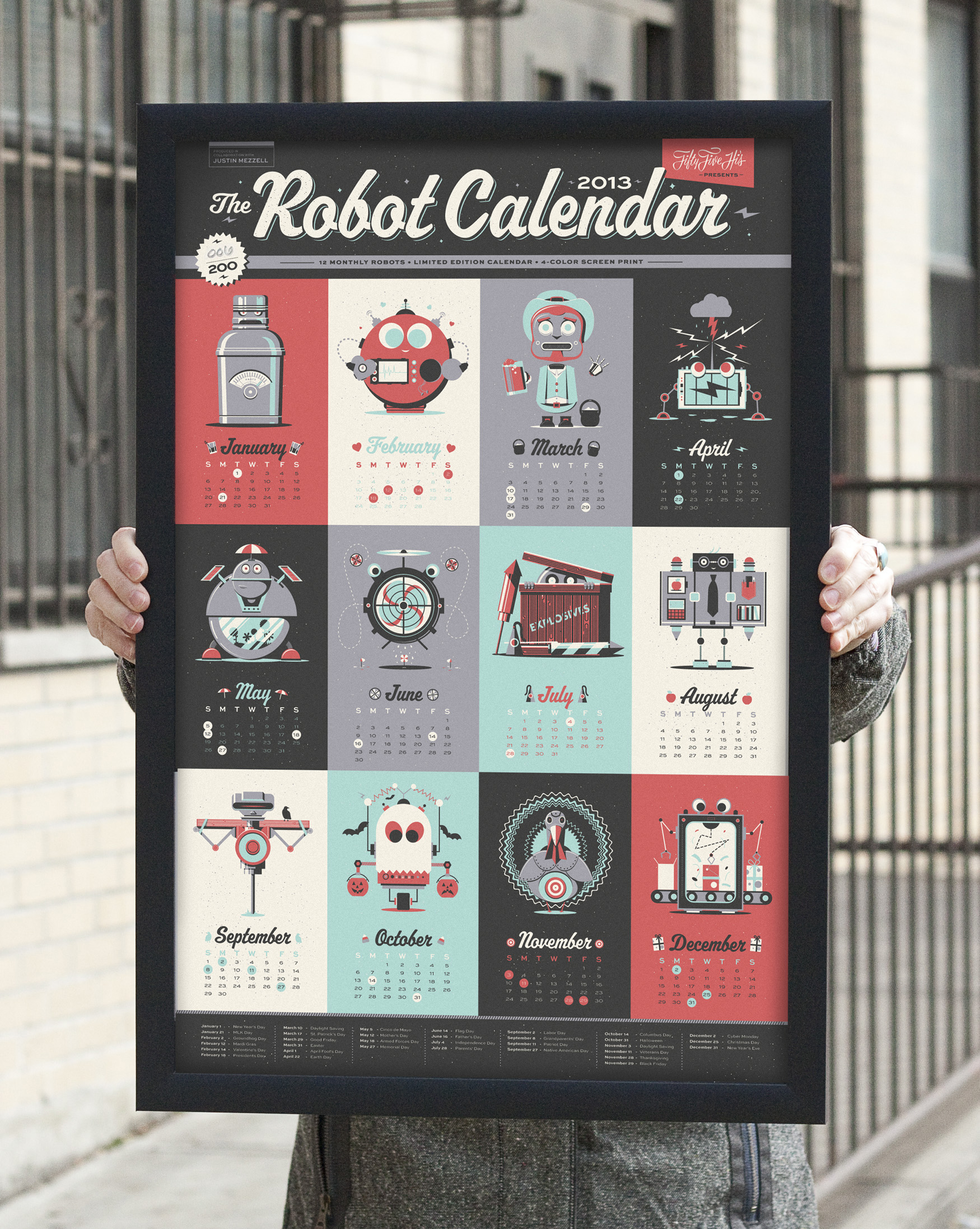 Robot Calendar 2013
