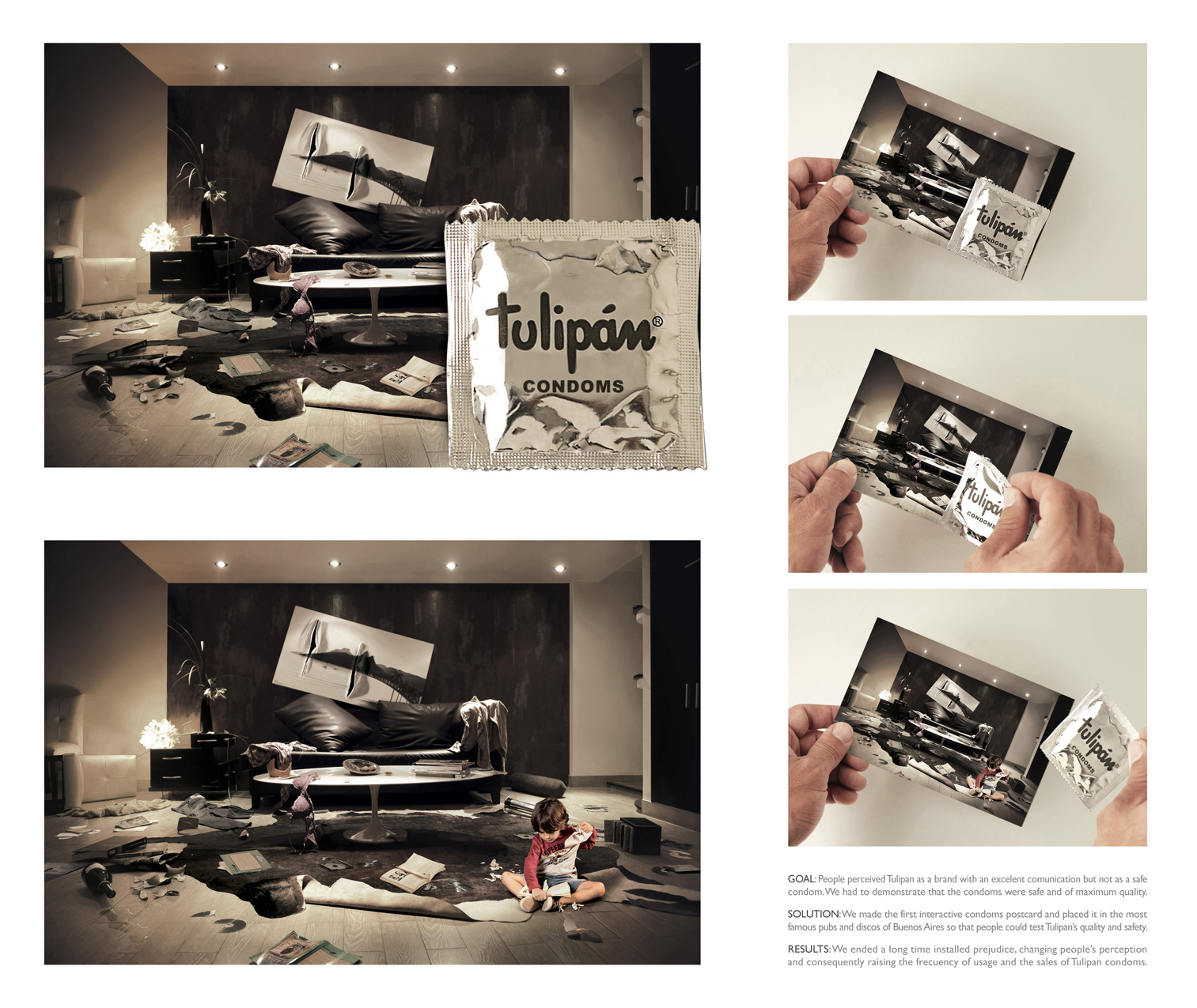 Tulipán: Postal de condones