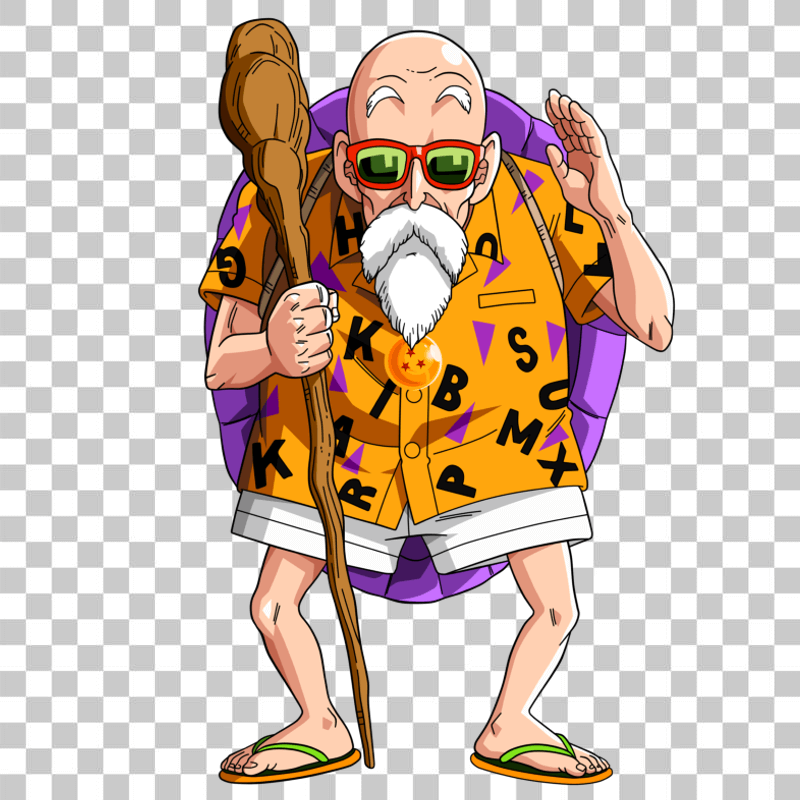 Maestro Roshi png - El Taller de Hector