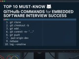 Top 10 Must Know Github Commands For Embedded Software Interview Success