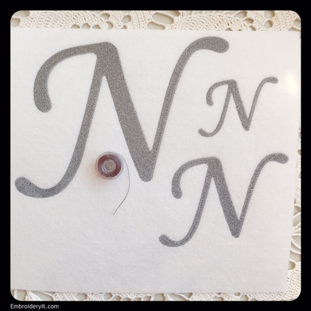 Oversized and Regular Sized Letter N Intro Priced This Week - Embroidery It