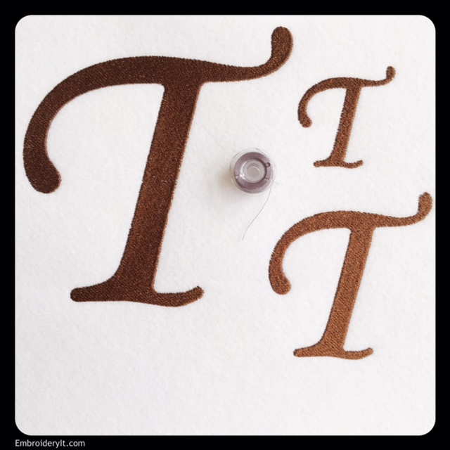 Machine Embroidery Oversized and Regular Sized Letter T available at ...