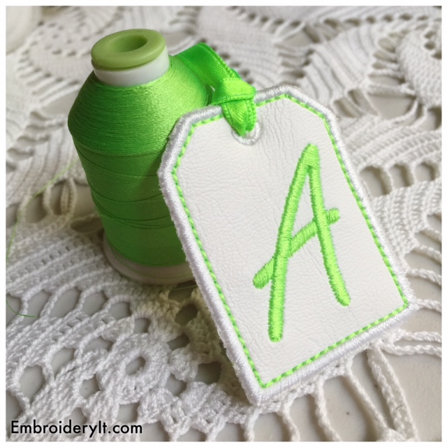 Free Machine Embroidery Tag Alphabet Set Begins Today - Embroidery It