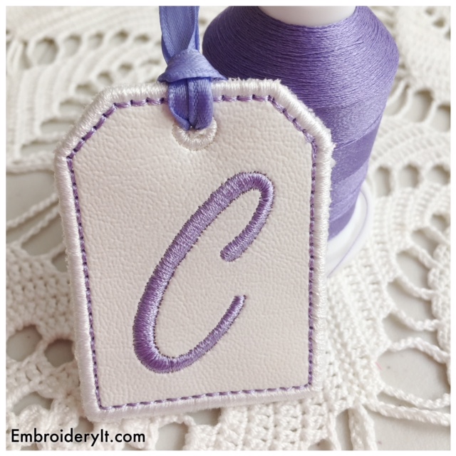 Free Letter C Machine Embroidery In the hoop Design - Embroidery It