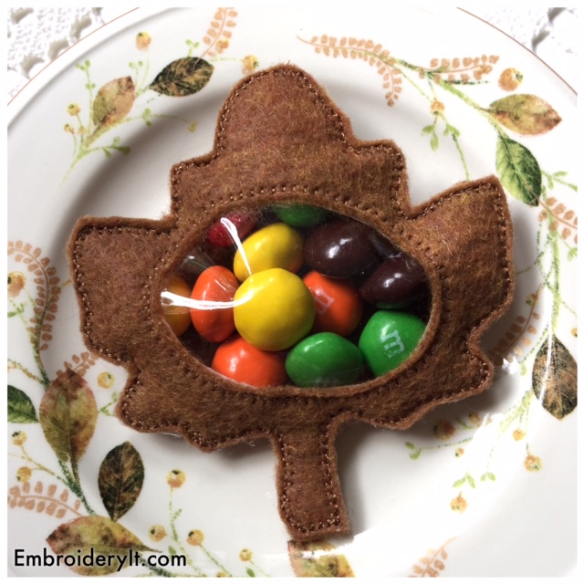 Fall Machine Embroidery Candy Holder Set - Embroidery It