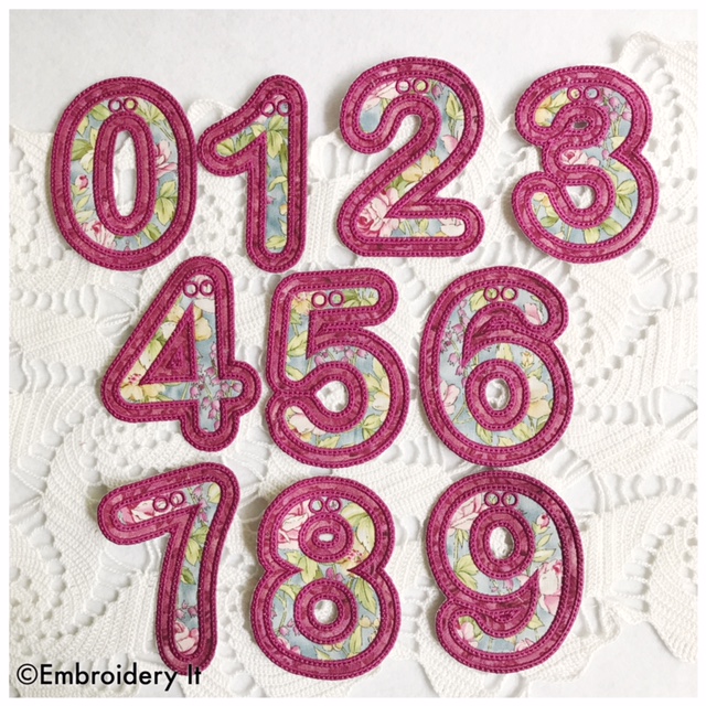 Embroidery It Birthday Day 4 Applique Banner Numbers - Embroidery It