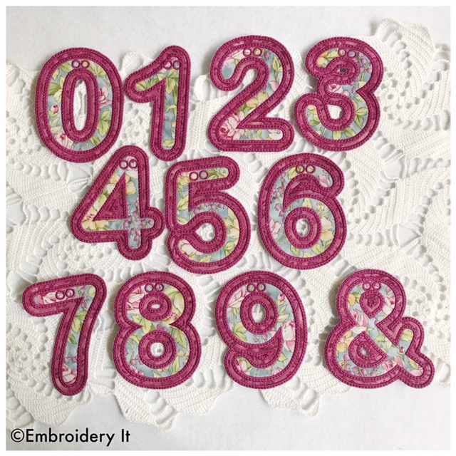 Embroidery It Birthday Day 4 Applique Banner Numbers - Embroidery It
