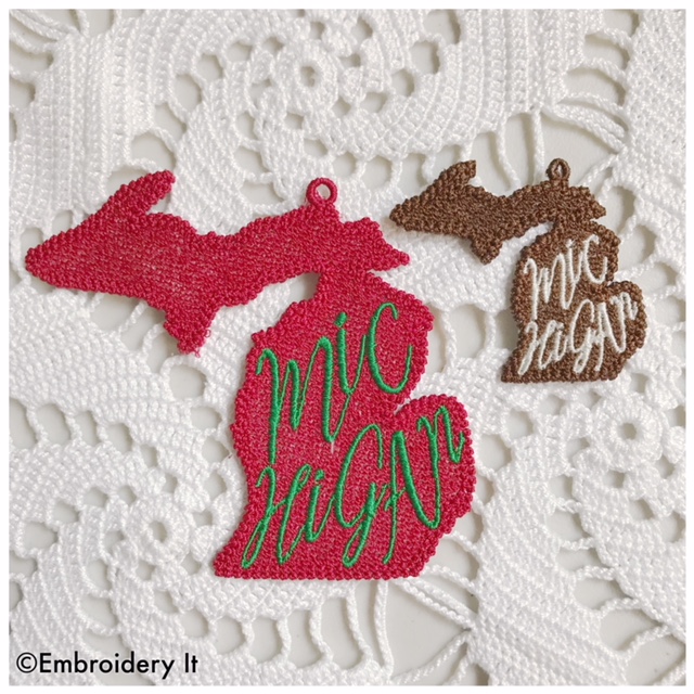 Free Standing Lace Michigan - Embroidery It