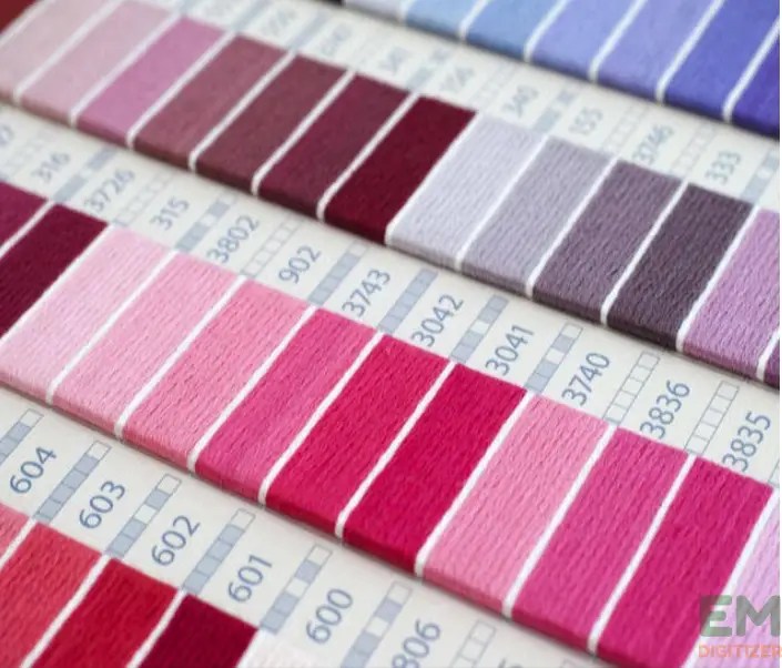 Machine Embroidery Thread Color Conversion Charts List (learning)