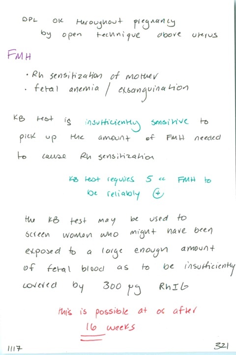 1117. DPL in pregnancy? / Complications of fetomaternal hemorrhage ...