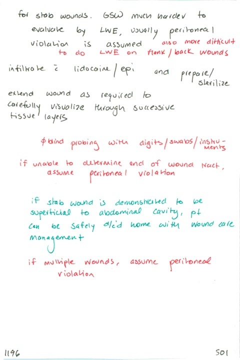 1196. Guidelines for local wound exploration – emupdates