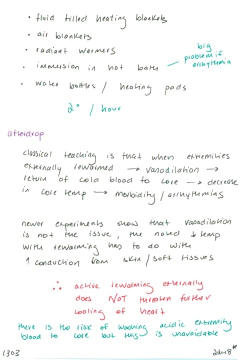 1303. Methods of active external rewarming // What is afterdrop ...