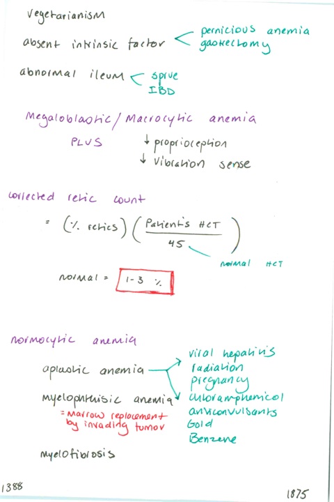 1388. Causes of B12 deficiency with associated clinical finding ...