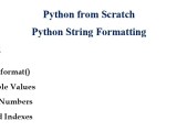 Python String Formatting Session 32 Pdf Connect 4 Techs