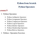 Python Operators Session 9 Pdf Connect 4 Techs