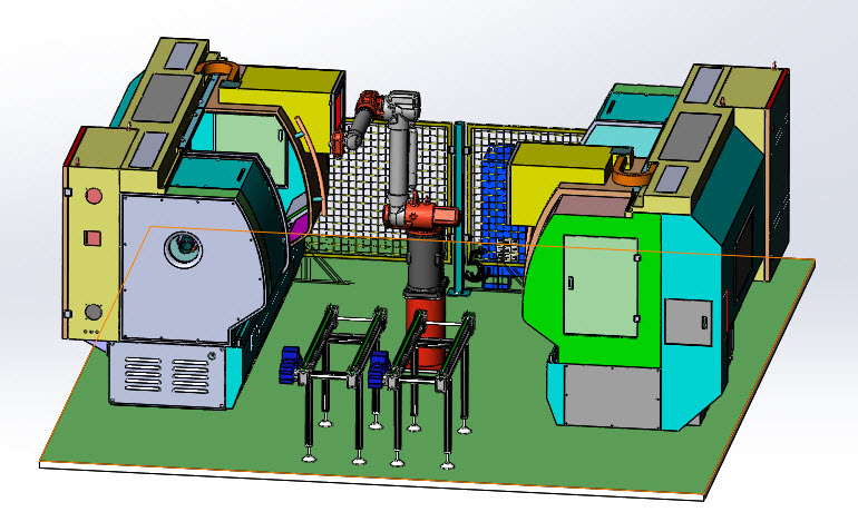 Machine Loading and Unloading Robot, Loading Robot, Unloading Robot | HuazhongCNC